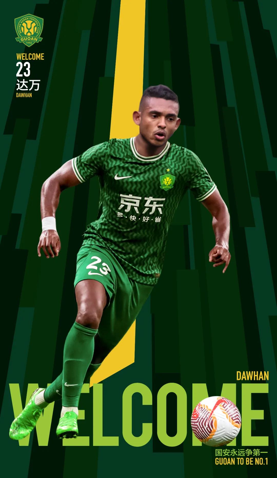 達萬、沙真奴、吳少聰、李睿躍正式加盟北京國安足球球會 - 新浪香港