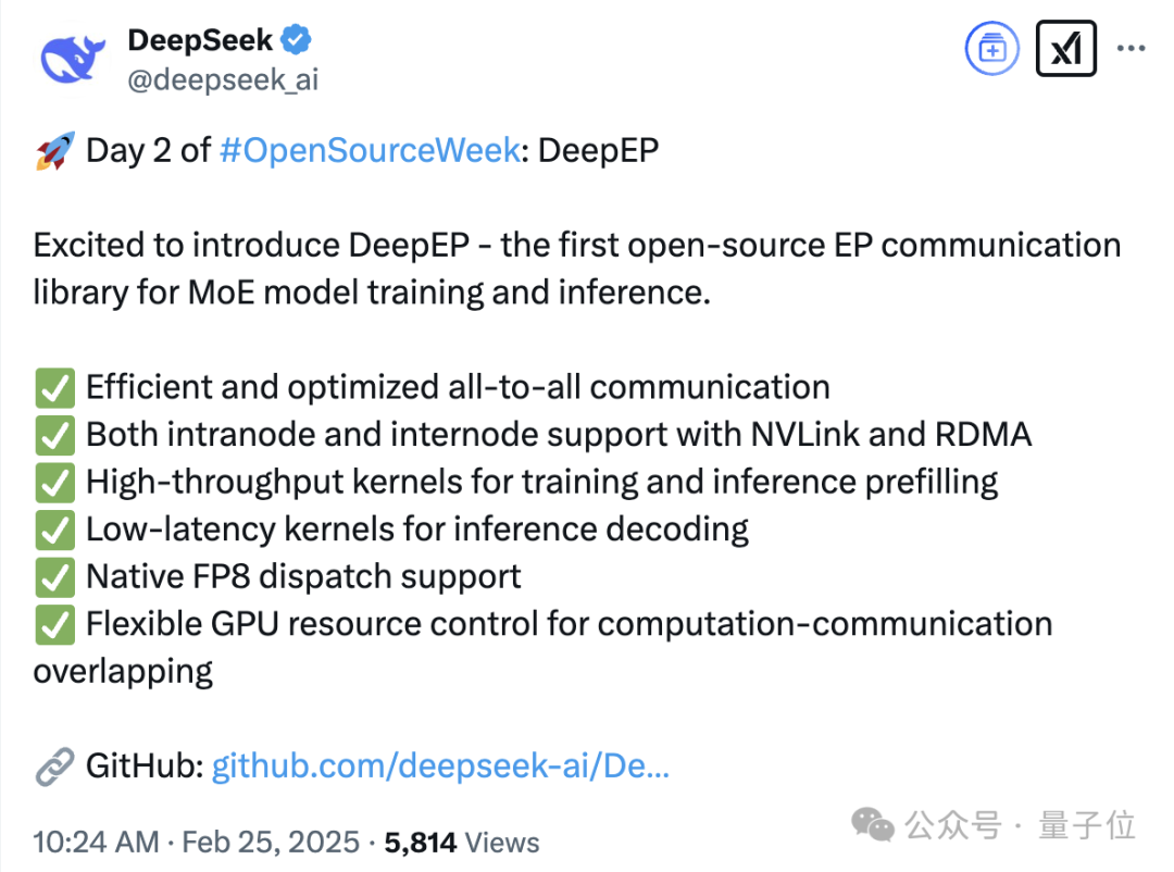 DeepSeek开源第二弹，为MoE和EP量身定制的通信库！暂和英伟达显卡绑定_创事记_新浪科技_新浪网