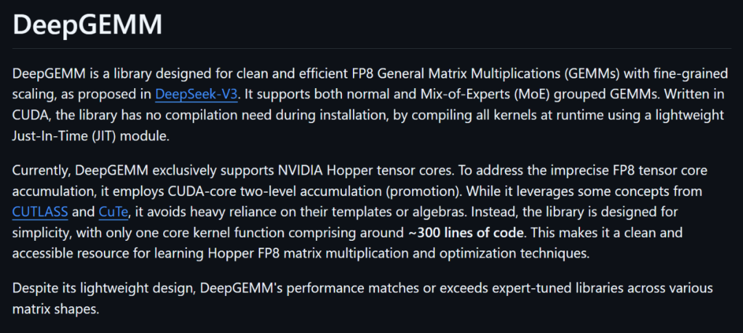 DeepSeek开源DeepGEMM矩阵乘法加速库，最快加速2.7倍|gpu_新浪科技_新浪网
