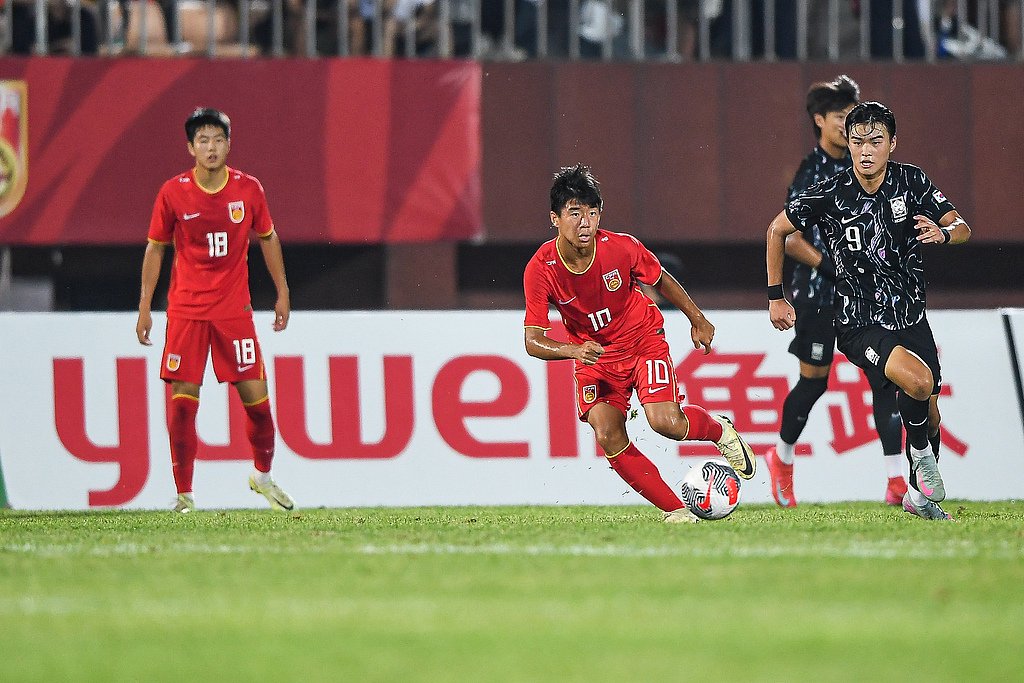 先赢后输！中国U16男足3比4不敌韩国，和平杯排名第三|中国队|韩国|男足|中国U16|中国队_手机新浪网