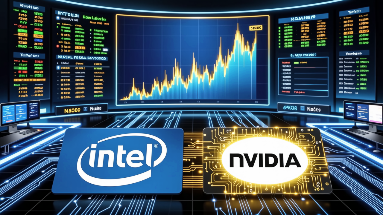 Intel Stock Logs Best Day Since 1987 on Nvidia's $5 Billion Investment ...