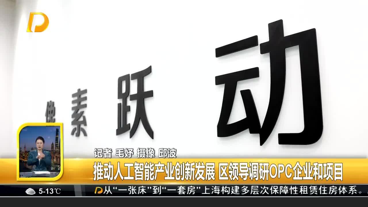 推动人工智能产业创新发展 区领导调研OPC企业和项目