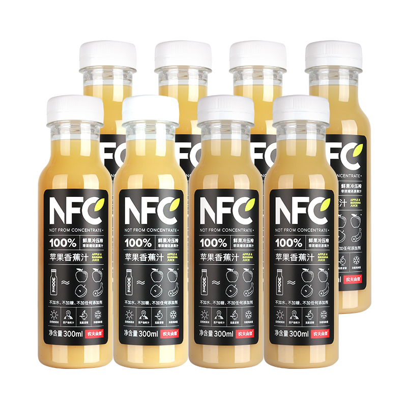 鲜果冷压榨，农夫山泉100%NFC果汁300mL×8瓶40.67元_手机新浪网