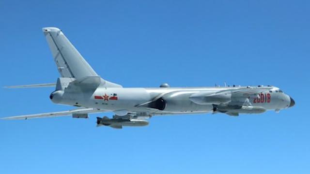 “战神”轰6K挂载K/AKD-63绕台岛巡航 震慑“台独”势力|反舰导弹|导弹_新浪新闻