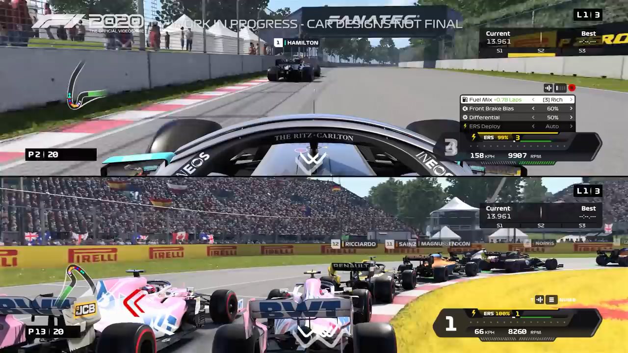 《F1 2020》分屏游玩实机演示 打造全新真实体验_手机新浪网
