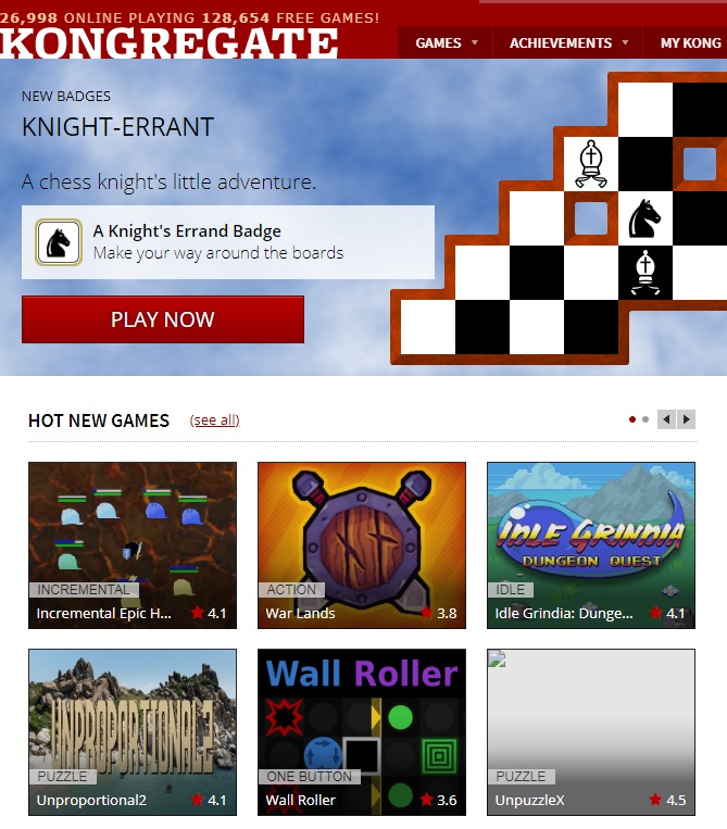 Flash淡出历史舞台 Kongregate网站宣布不再接收新的游戏|kongregate_新浪科技_新浪网