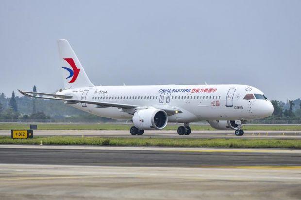 东航全球首架C919继续验证飞行 今日飞抵海口_手机新浪网