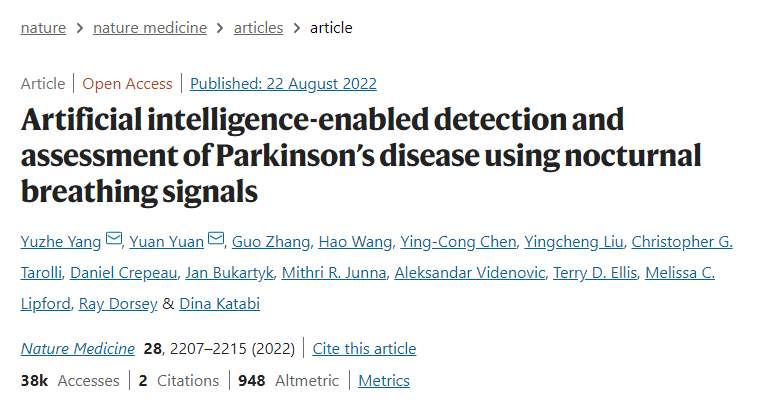 AI模型可以通过睡眠诊断帕金森，AI治疗提供多种新思路，时光Apro助力抗击衰老|人工智能_新浪新闻