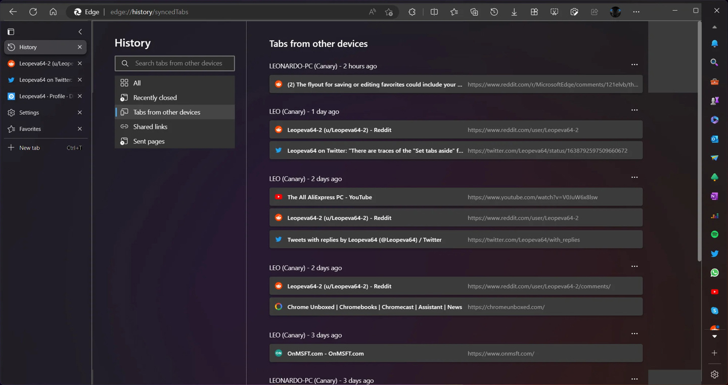 覆盖整个页面，微软 Edge Canary 最新版本浏览器正测试新的 Mica 特效_手机新浪网