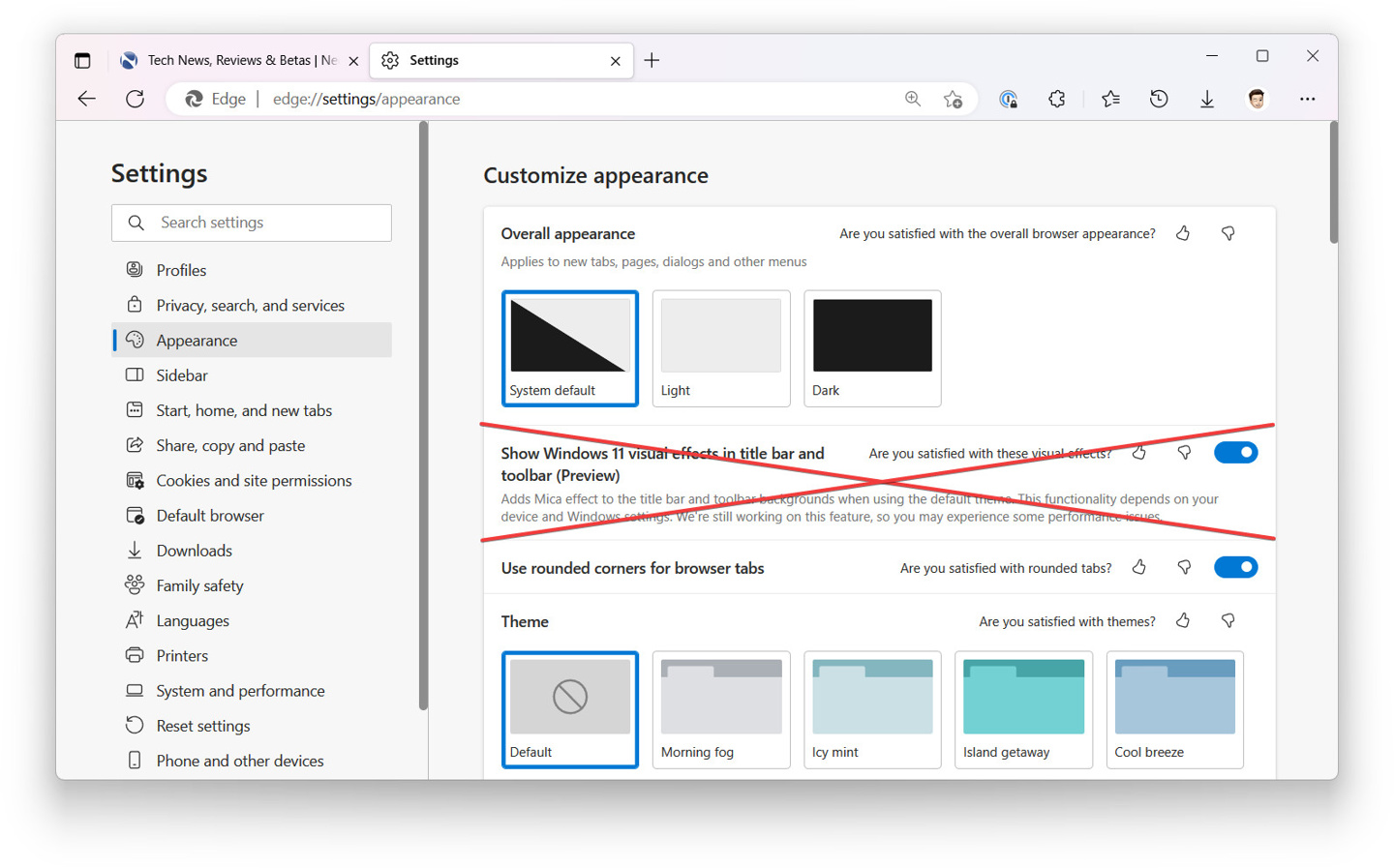 覆盖整个页面，微软 Edge Canary 最新版本浏览器正测试新的 Mica 特效|Edge|浏览器|微软_新浪科技_新浪网