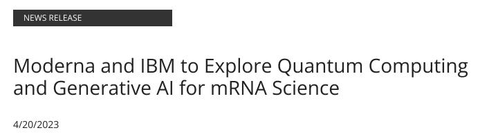 AI+量子+生物空间有多大？莫德纳联手IBM探索制药升级新路径_手机新浪网