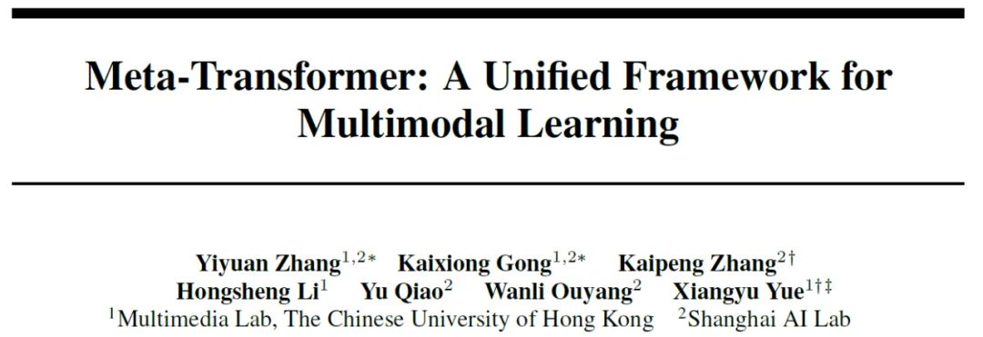 12种模态，一个学习框架，Meta-Transformer实现骨干网络大一统|图像|人工智能_新浪科技_新浪网