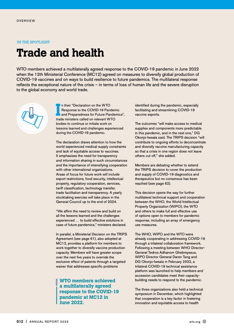 WTO：2023年年度世界贸易组织报告|世贸组织|世界贸易组织|WTO_新浪科技_新浪网