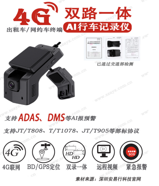 AT600双路一体网约车4G行车记录仪，助力网约车安全出行|网约车|驾驶员|AI_新浪新闻