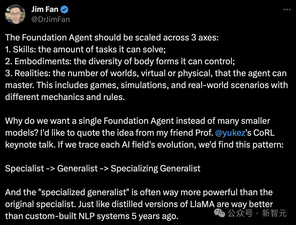 英伟达Jim Fan：AI下一个前沿是「基础智能体」！|智能体_新浪财经_新浪网