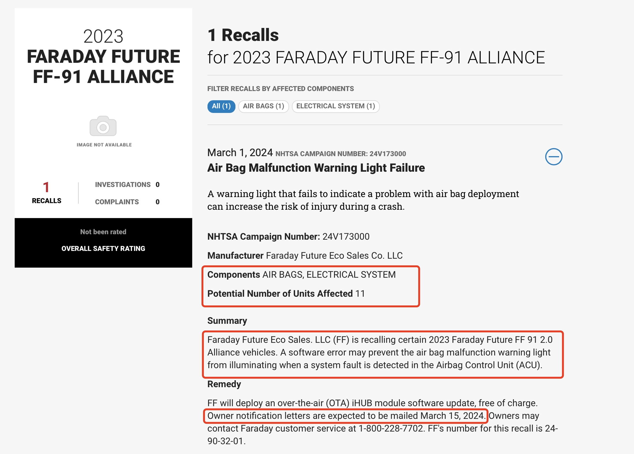 FF91召回率100%！贾跃亭造车9年，一次性全部召回，总共11辆，其中1辆是他自己的⋯⋯|贾跃亭_新浪财经_新浪网