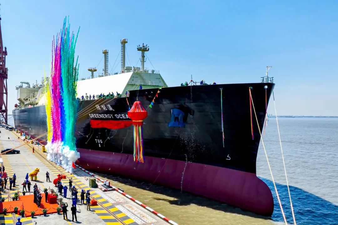 全球首制17.4万立方米NO96 SUPER+型LNG船“绿能瀛”号顺利命名|LNG_新浪财经_新浪网
