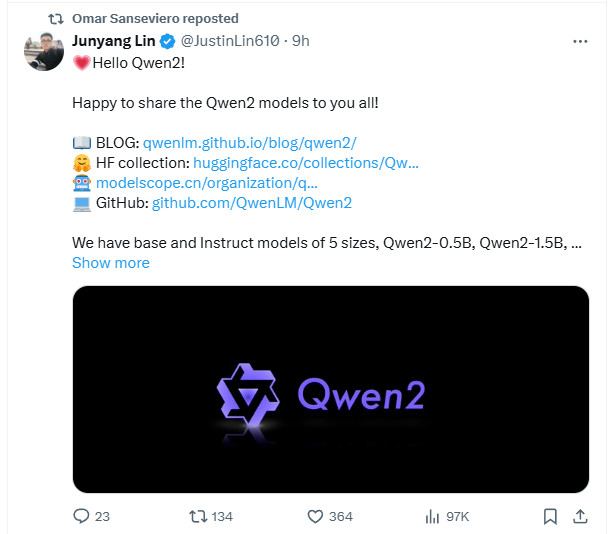 阿里Qwen2正式开源，性能全方位包围Llama-3|指令|阿里_新浪科技_新浪网
