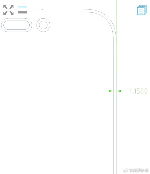 靠谱得很！iPhone 16 Pro Max CAD图出炉：1.15mm边框全球最窄|CAD图|iPhone_新浪科技_新浪网