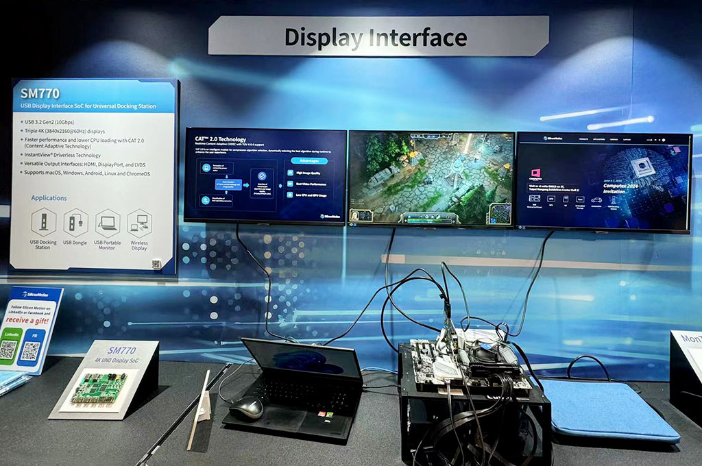 COMPUTEX 2024：慧荣推SM770 全新USB显示接口SoC新方|显示器|SoC|USB_新浪科技_新浪网
