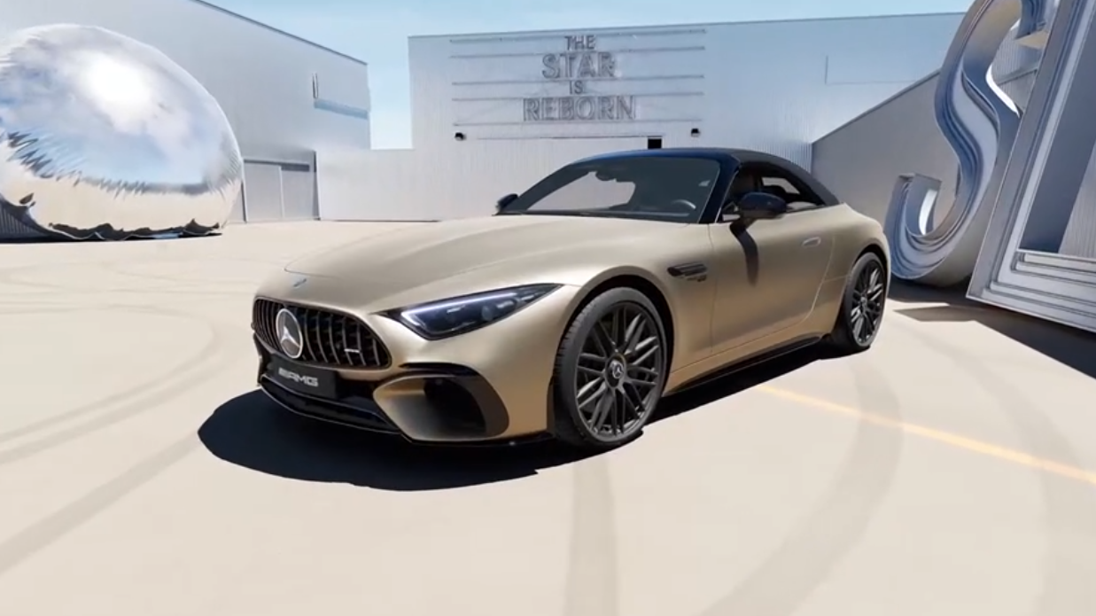 梅赛德斯奔驰 AMG SL 63 高定版跑车官图公布：金色涂装，限量 100 辆|跑车|梅赛德斯奔驰|AMG SL_新浪科技_新浪网