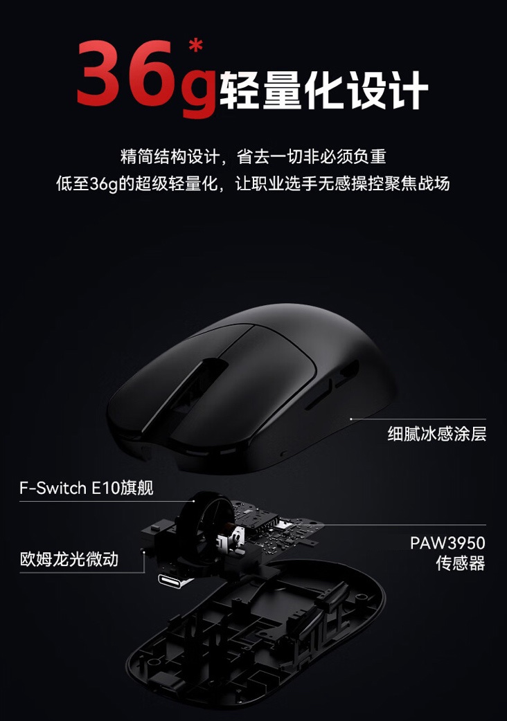 PAW 3950 芯片 + 36 克重量：VXE R MAJOR 双模鼠标 7 月 30 日 299 元首销|鼠标|IT之家_新浪科技_新浪网