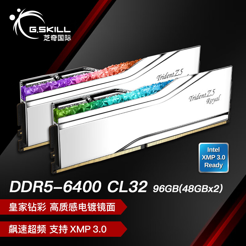 芝奇 DDR5 皇家戟内存 48GB×2 套装上市：6400CL32，3288 元|内存|DDR5|芝奇_新浪科技_新浪网