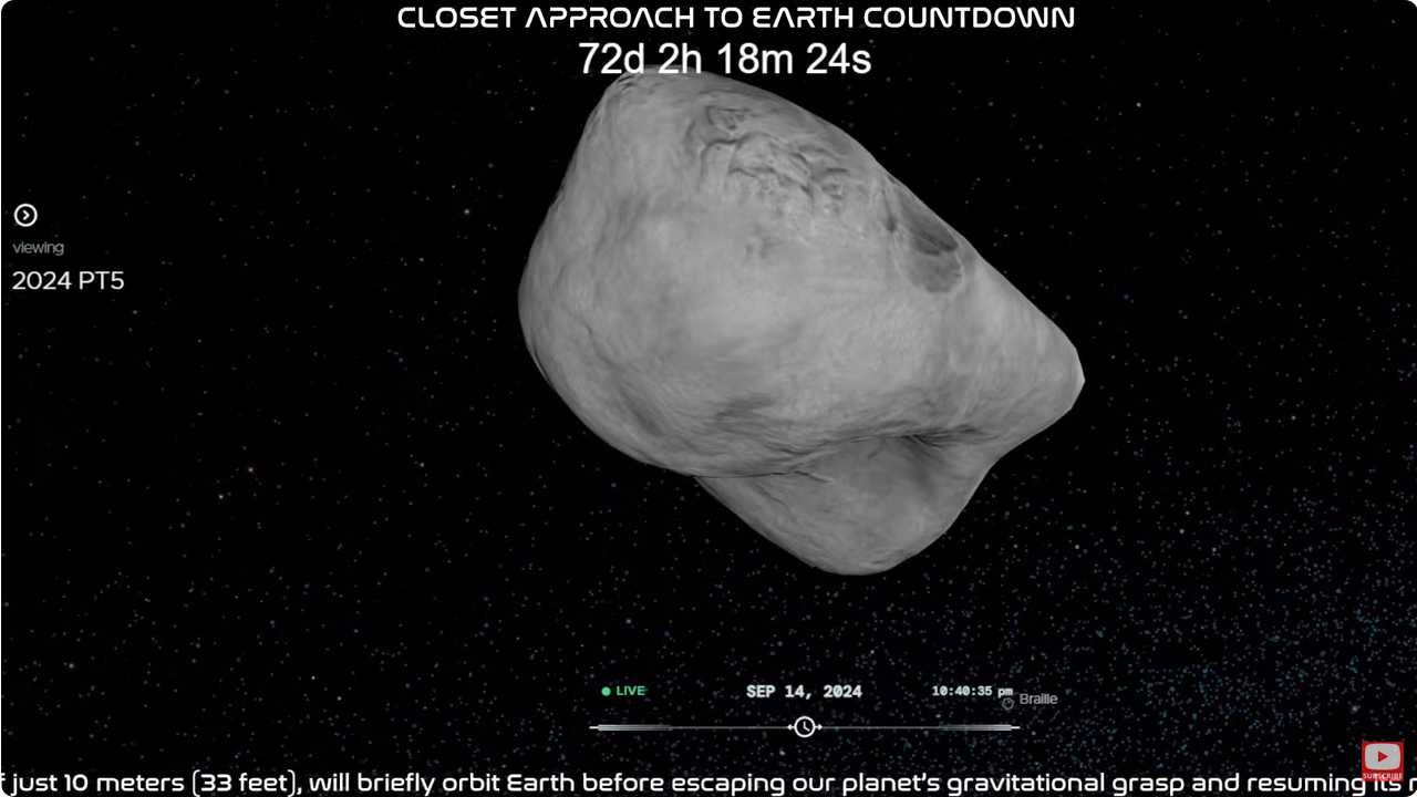 小行星 2024 PT5 本月做客地球：停留 57 天，迎来“双月相伴”|小行星|地球_新浪科技_新浪网