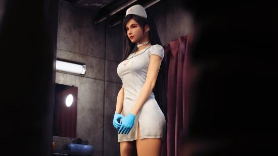 《FF7RE》蒂法护士装MOD：无敌！|mod|FF7RE_新浪科技_新浪网