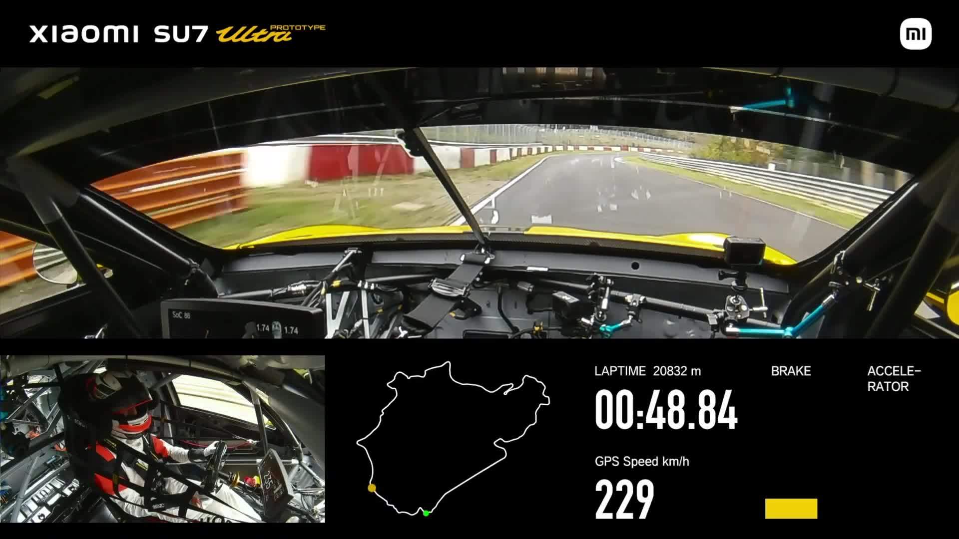 小米 SU7 Ultra 原型车纽北赛道首跑一镜到底视频公布，6 分 46 秒 874 全球最速四门车_新浪科技_新浪网