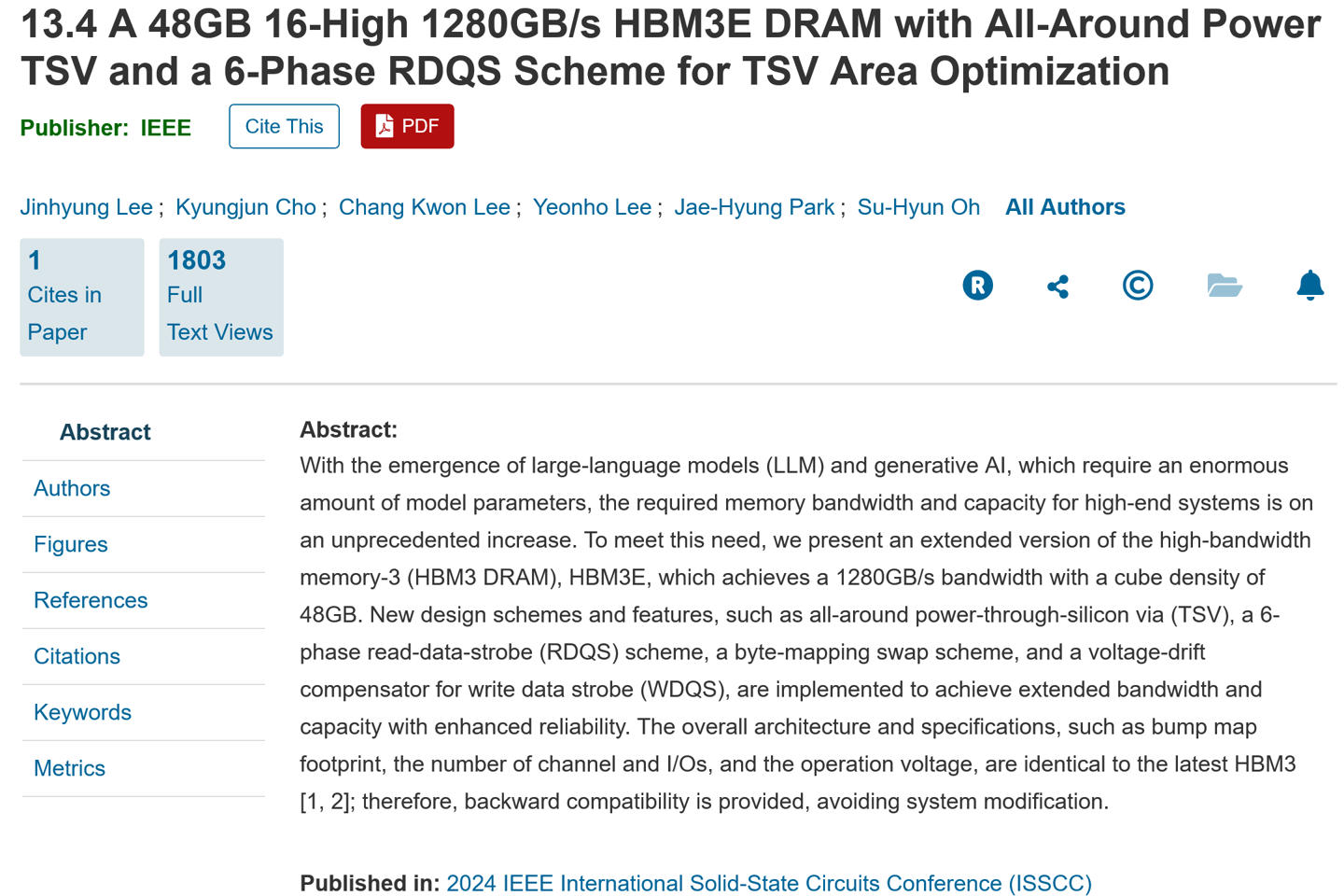 SK 海力士介绍全球首款 16-High HBM3E 内存，明年初出样|SK|内存|海力士_新浪科技_新浪网