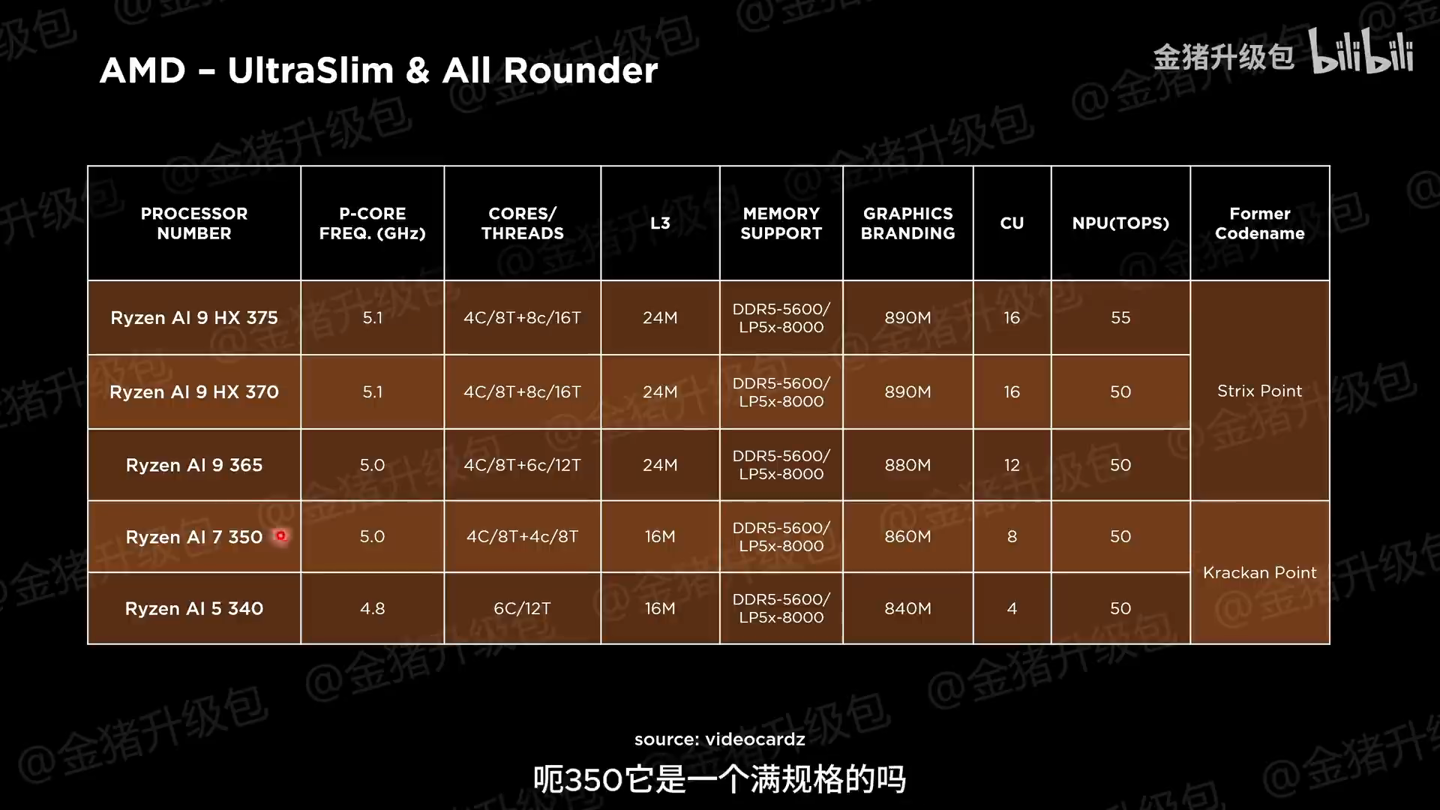 AMD 2025 年移动处理器规格曝光，Fire Range 仅提供锐龙 9_新浪科技_新浪网
