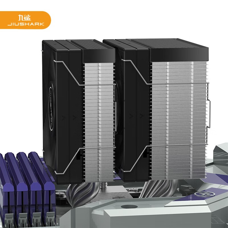 九鲨推出 JF500 mini Ruby 散热器：号称“不挡内存”，配 5 根 6mm 热管，99.9 元起|散热器|内存|风扇_新浪科技_新浪网