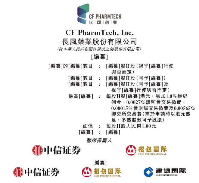 长风药业，来自江苏苏州，递交IPO招股书，拟香港上市，中信、招银联席保荐_新浪财经_新浪网