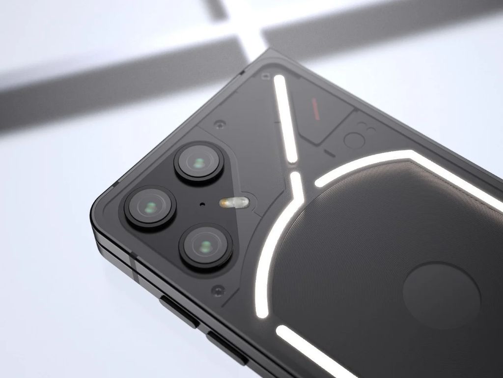 渲染图首曝：Nothing Fold（1）折叠手机蓄势待发，玩转 Glyph 灯效_新浪科技_新浪网