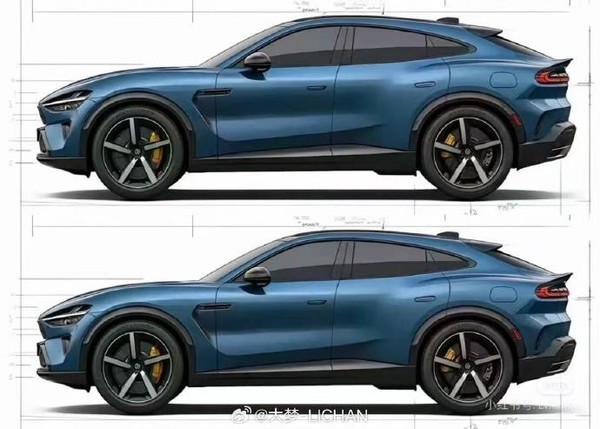 小米YU7侧面渲染图曝光 肌肉感十足 能25万起售吗？_新浪科技_新浪网