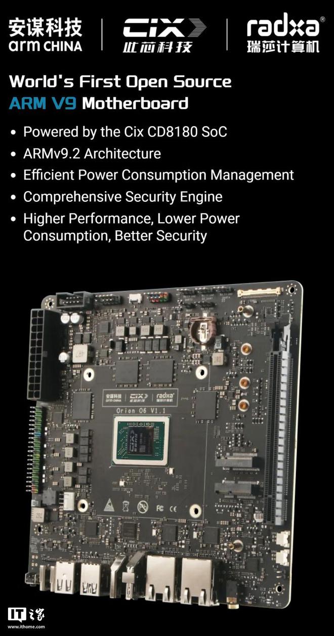 瑞莎 Radxa 推出首款 ARM V9 开源主板 Orion O6，1599 元起|瑞莎_新浪财经_新浪网