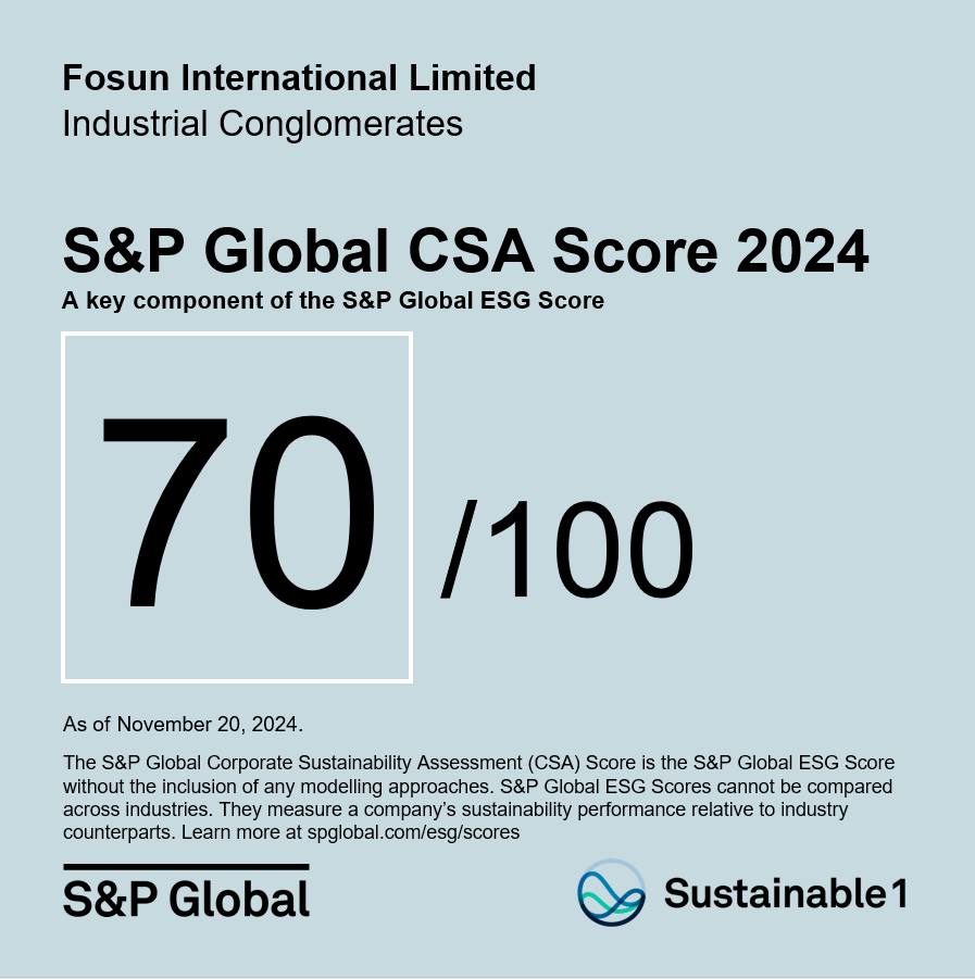 复星国际标普全球CSA评分提升至全球同业前5%|标普全球_新浪财经_新浪网