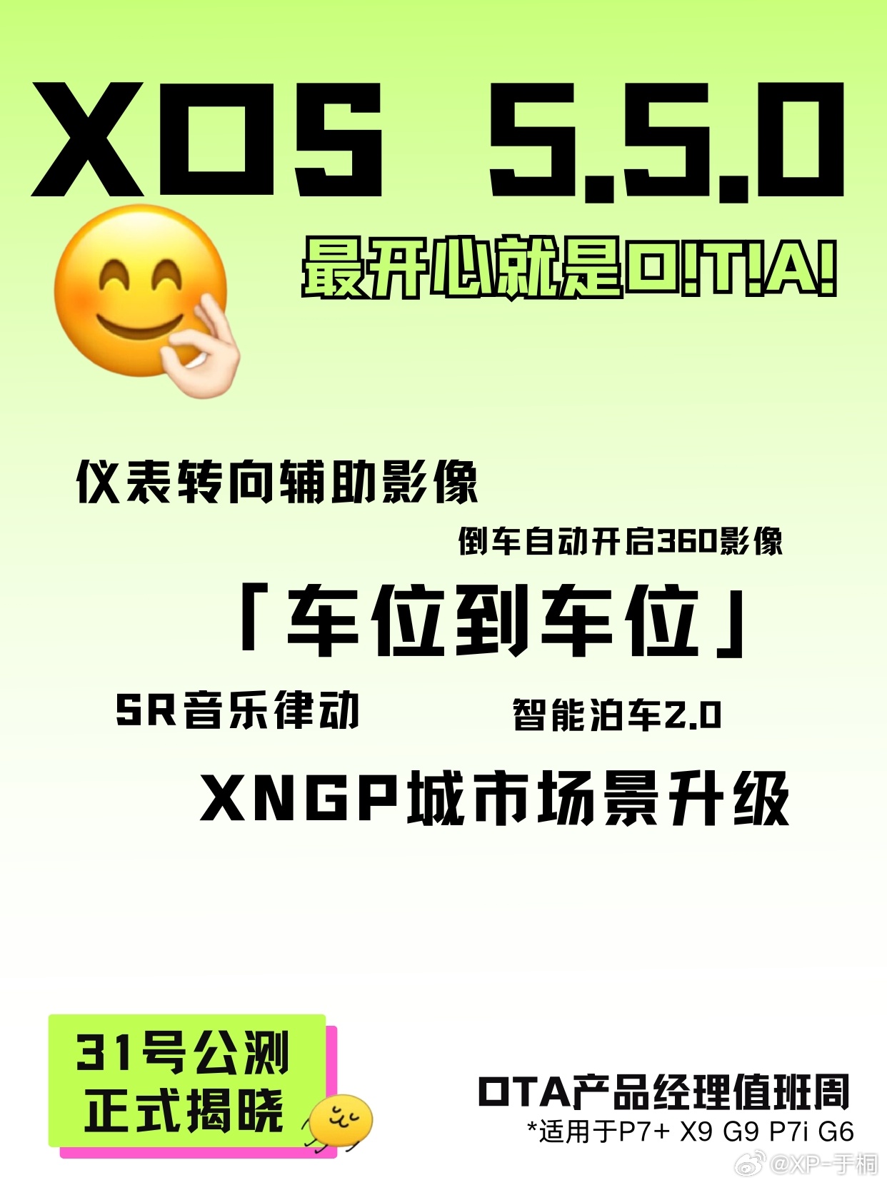 小鹏汽车 2025 年 OTA 规划公布：1 月向 P7+、X9、G9、P7i、G6 推送 XOS 5.5.0_新浪科技_新浪网