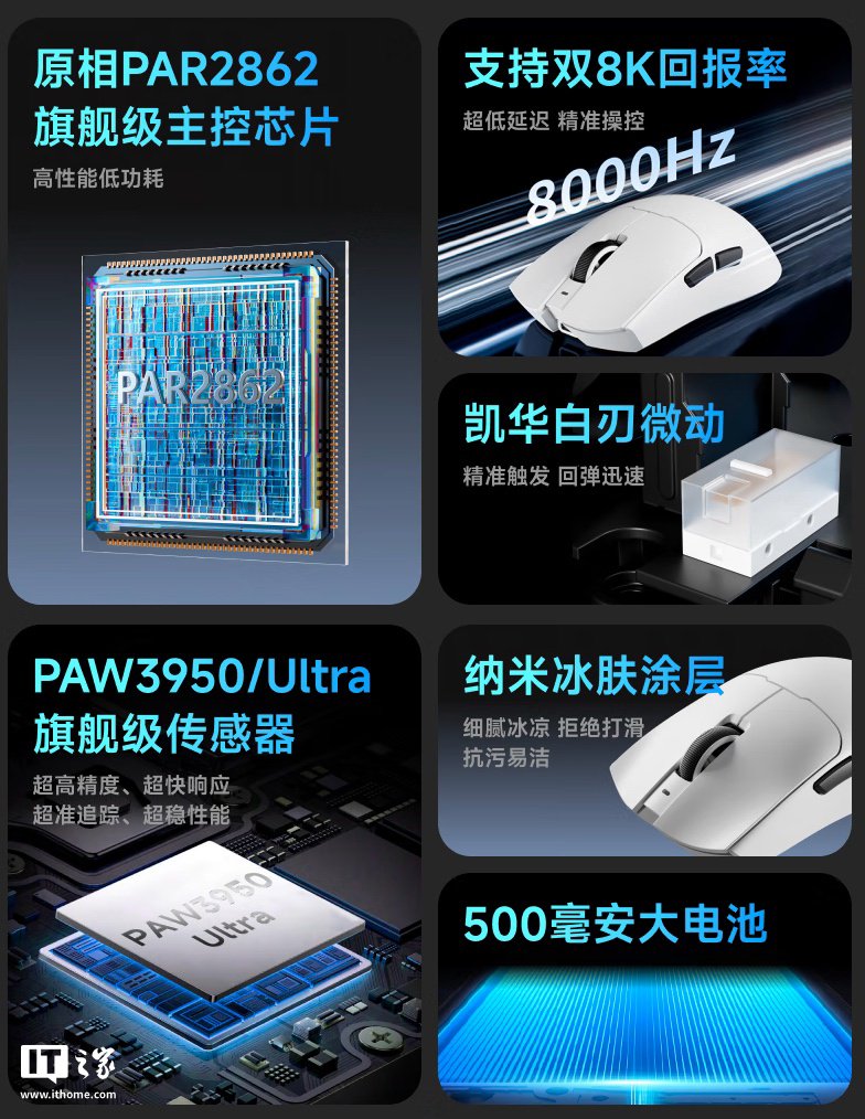 前行者 S9 系列三模鼠标 1 月 6 日首销：搭 PAW3395/3950，99 元起|鼠标|IT之家_新浪科技_新浪网