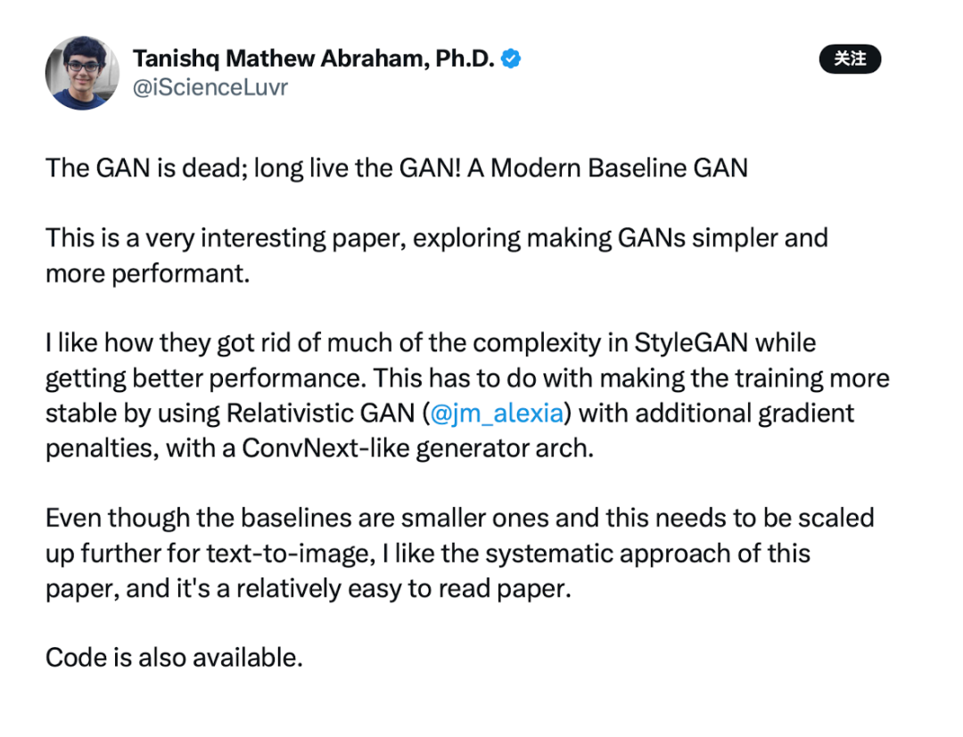 GAN归来：模型大幅简化，训练更稳定，逆袭扩散模型，AI社区疯传|GAN|AI|现代_新浪科技_新浪网