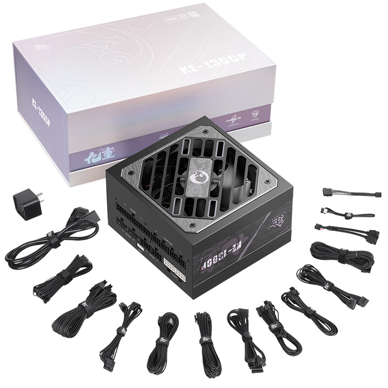 鑫谷昆仑九重 KE-1300P 电源推出黑色版本：额定功率 1300W、80PLUS 白金认证、数字化设计，1599 元_新浪科技_新浪网