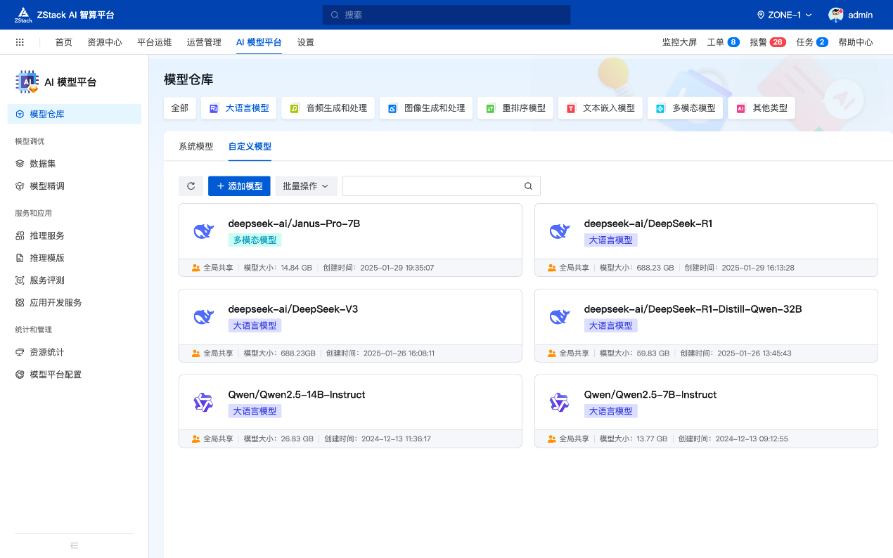 首发！ZStack X DeepSeek支持多种国产CPU/GPU私有化部署|AI_新浪财经_新浪网