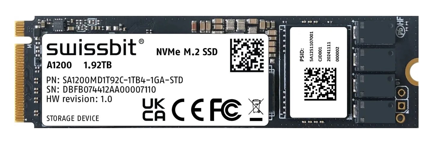 Swissbit 推出 PCIe 4.0 M.2 固态硬盘 A1200：eTLC 直写、1DWPD 耐久|PCIe|固态硬盘|瑞士_新浪科技_新浪网