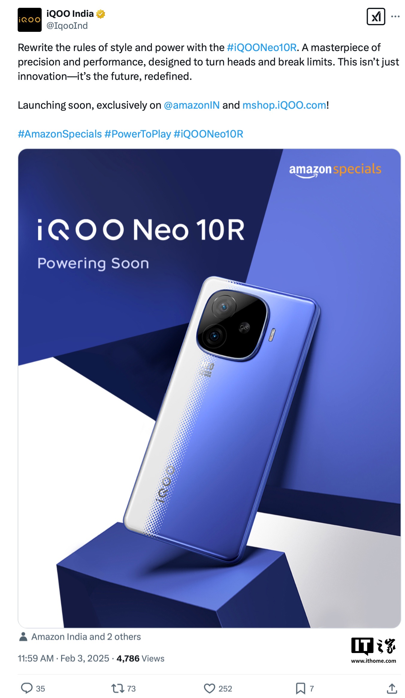 iQOO Neo 10R 手机现身 Geekbench：骁龙 8s Gen 3 + 12GB RAM|vivo iq00 neo|IT之家 ...