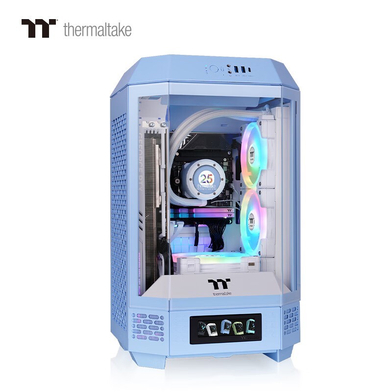 Thermaltake The Tower 250 MINI-ITX机箱绣球花蓝款京东优惠中_新浪科技_新浪网