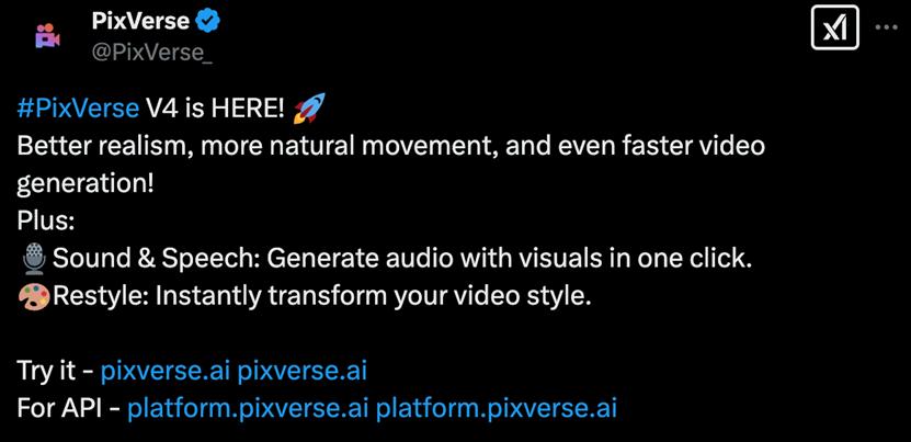 PixVerse再推新模型，生成能力躋身第一梯隊？ - 新浪香港