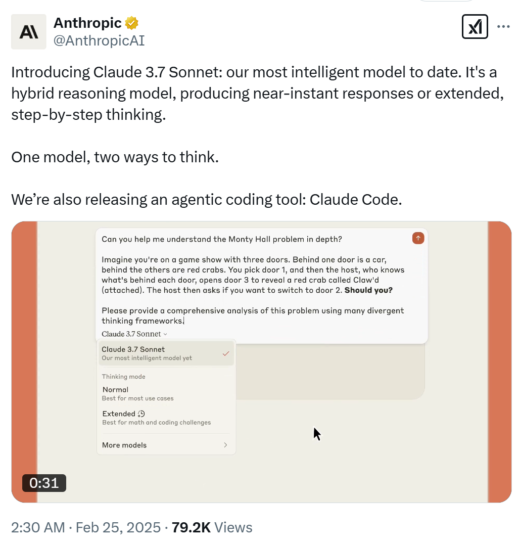 全球首個混合推理模型：Claude 3.7 Sonnet來襲，真實編碼力壓一切對手 - 新浪香港