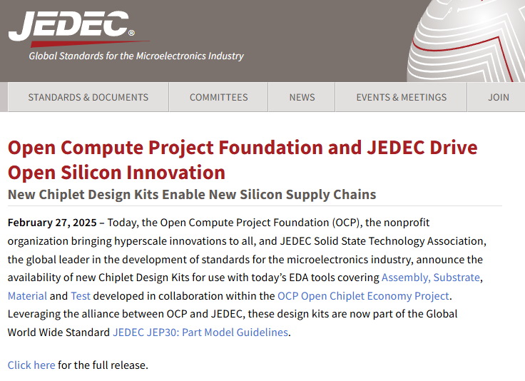 JEDEC 与 OCP 推出全新 Chiplet 设计套件，涵盖组装、基板、材料及测试四大模块|基板_新浪科技_新浪网