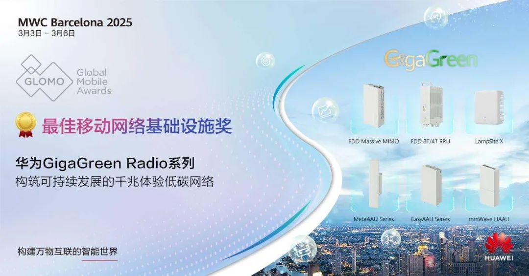 行业首次，华为无线在 MWC 2025 斩获八项 GLOMO 大奖_新浪科技_新浪网